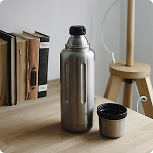 Bobber - 34 oz Vacuum Insulated Stainless Steel Water Bottle with Cup Lid - Dishwasher Safe - Keeps Drinks Hot for 48 Hours and Cold for 72 Hours - Triple Walled Thermo Flask (Matte)