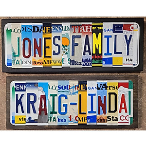 Jersey Plate Art - Custom made license plate signs