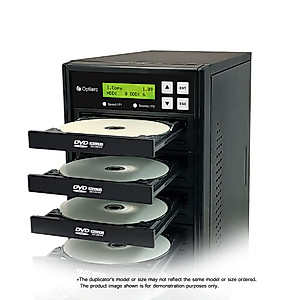 Optiarc 1 to 5 24X Burner M-Disc Support CD DVD Duplicator - Standalone Copier Duplication Tower OPT-S5T-DVD-BK