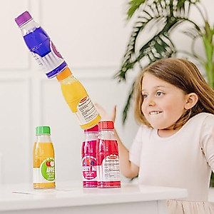 Melissa & Doug Tip & Sip Toy Juice Bottles and Activity Card (6 Pcs) - Pretend Play Food Set, Play Kitchen Food For Ages 3+