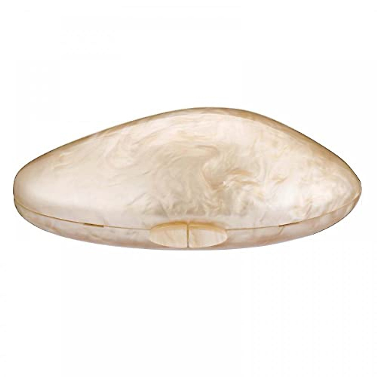 EROUGE Women Evening Pearl Bag Gold Acrylic Clutch Handbag for Evening Wedding Party (Gold)