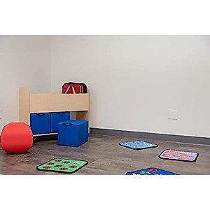Learning Carpets - CPR735 Let’s Learn How to Count Seating Squares, 14” by 14” Each (Set of 10) – Fun, Colorful Graphics – Learn to Count from 1-10, Teaches Number Association – Easy to Store and Move