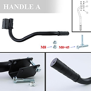 KIKITE Generator Wheel Kit for Champion 2800-4750w with Folding Handle and Never-Flat Tires, Generator Replacement Parts 40065