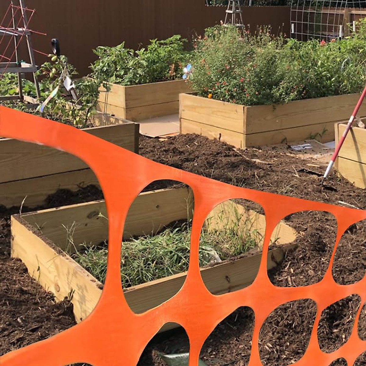 Electriduct Plastic Construction Fencing 250 Feet Orange Netting Barrier Safety Mesh Snow Fence Roll