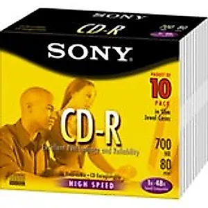 SON10CDQ80R - Sony CD-R Discs