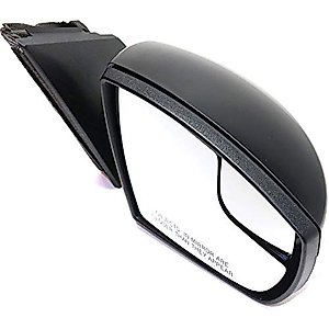 Kool Vue Passenger Side Power Non-Heated Mirror for Ford Focus 2012-2014 With Signal Light & Spotter Glass; Without Puddle Lamp Paintable 4-Door, Hatchback