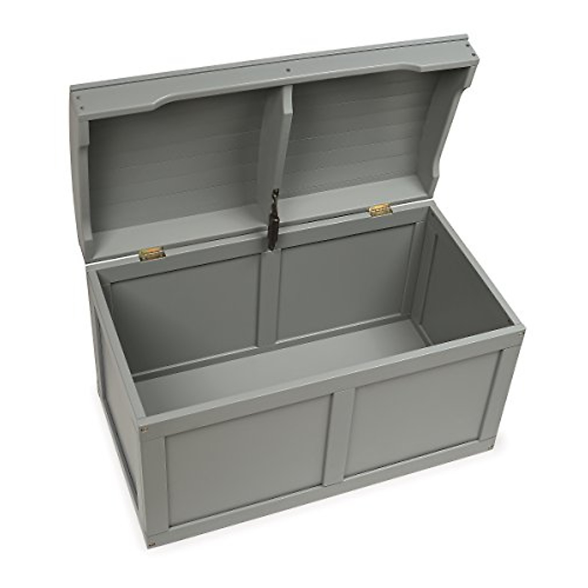 Hardwood Safety Hinge Barrel Top Toy Storage Chest