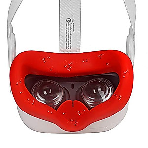 Oculus Quest 2 Silicone Eye Mask Case (red)