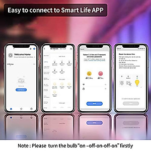 Smart Bulbs, BR30 Smart Light Bulb Compatible with Alexa Google Home, Dimmable Color Changing Music Sync 2.4Ghz WiFi Bulbs 13W 1200LM No Hub Required, 100W Equivalent IP64 Waterproof Fitop 2 Pack E26