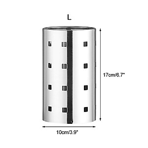 Zerodis Cutlery Storage Rack,Thickened Stainless Steel Kitchen Chopsticks Holder Utensil Drying Basket Tableware Spoon Knife Fork Case Organizer Drainer(L)