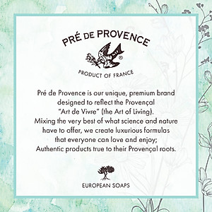 Pre de Provence Artisanal French Moisturizing Soap Bar, Shea Butter Enriched, Quad Milled for Long Lasting Rich Smooth Lather, 5.3 Ounce, Rose Petal