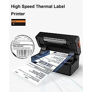 Rongta Label Printer,Thermal Label Printer, Shipping Label Printer for Small Business, Compatible with Amazon, Ebay, Etsy, Shopify and FedEx,UPS (Black)