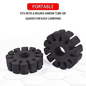 ELONG OUTDOOR 8pcs Arrow Rack Round EVA Foam Arrow Separator Holder for Outdoor Hunting Shooting Accessory