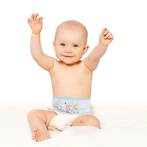 EXCEART 4pcs Baby Umbilical Hernia Belt Baby Belly Button Cord Band Infant Belly Wrap Adjustable Navel Belly Band