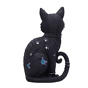 Nemesis Now Nine Lives Cat Figurine, Black, 22cm