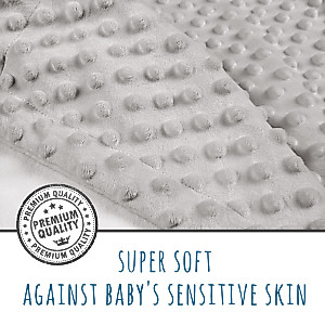 Cow Print Baby Blanket Custom Name for Newborn Boys, Super Soft Double Layer Toddler Crib Blanket, Dotted Backing, 30 x 40 inch, Cow Pattern, Personalized