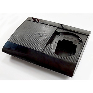 Replacement Full Housing Shell Case Cover with Screw Kit for PS3 Super Slim 4000 4012 4201 CECH-4001 Console Black