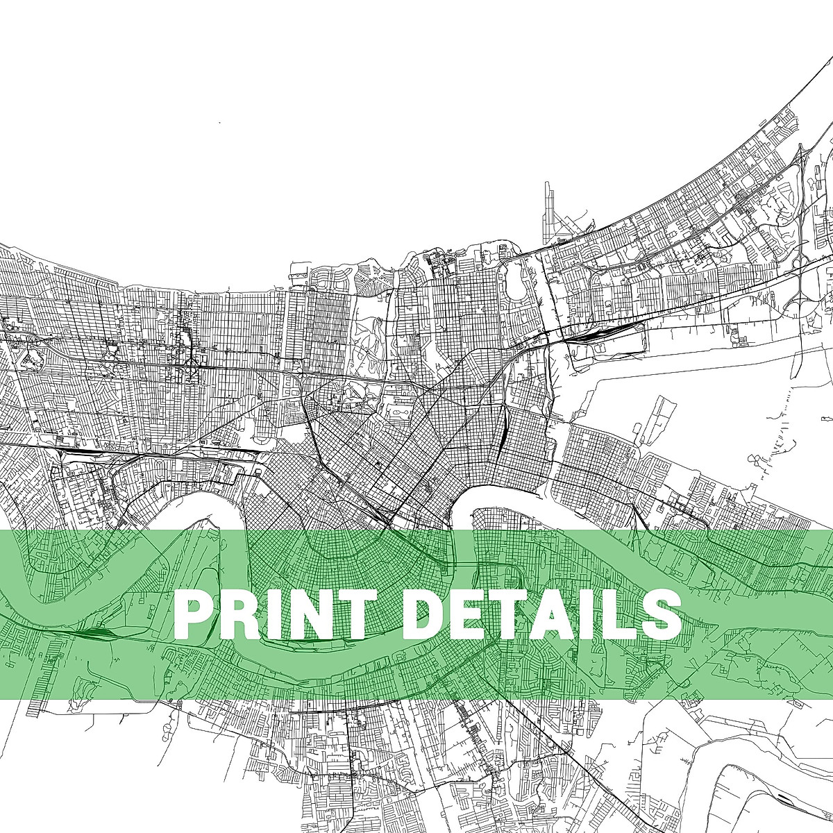 Dear Mapper New Orleans United States View Abstract Road Modern Map Art Minimalist Painting Black and White Canvas Line Art Print Poster Art Line Paintings Home Decor (Set of 3 Unframed) (16x24inch)