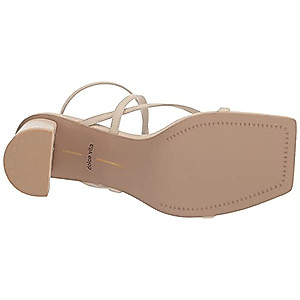 Dolce Vita Women's PAROO Heeled Sandal, Ivory Leather, 8