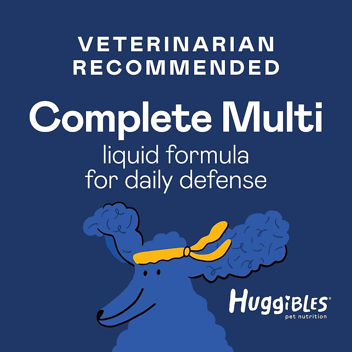 HUGGIBLES All-in-One Multivitamin and Stress & Anxiety Liquid Bundle for Dogs and Cats, Pet Food Additive for Digestive Support & Immunity - Calming Stress & Anxiety Support, Promotes Longevity