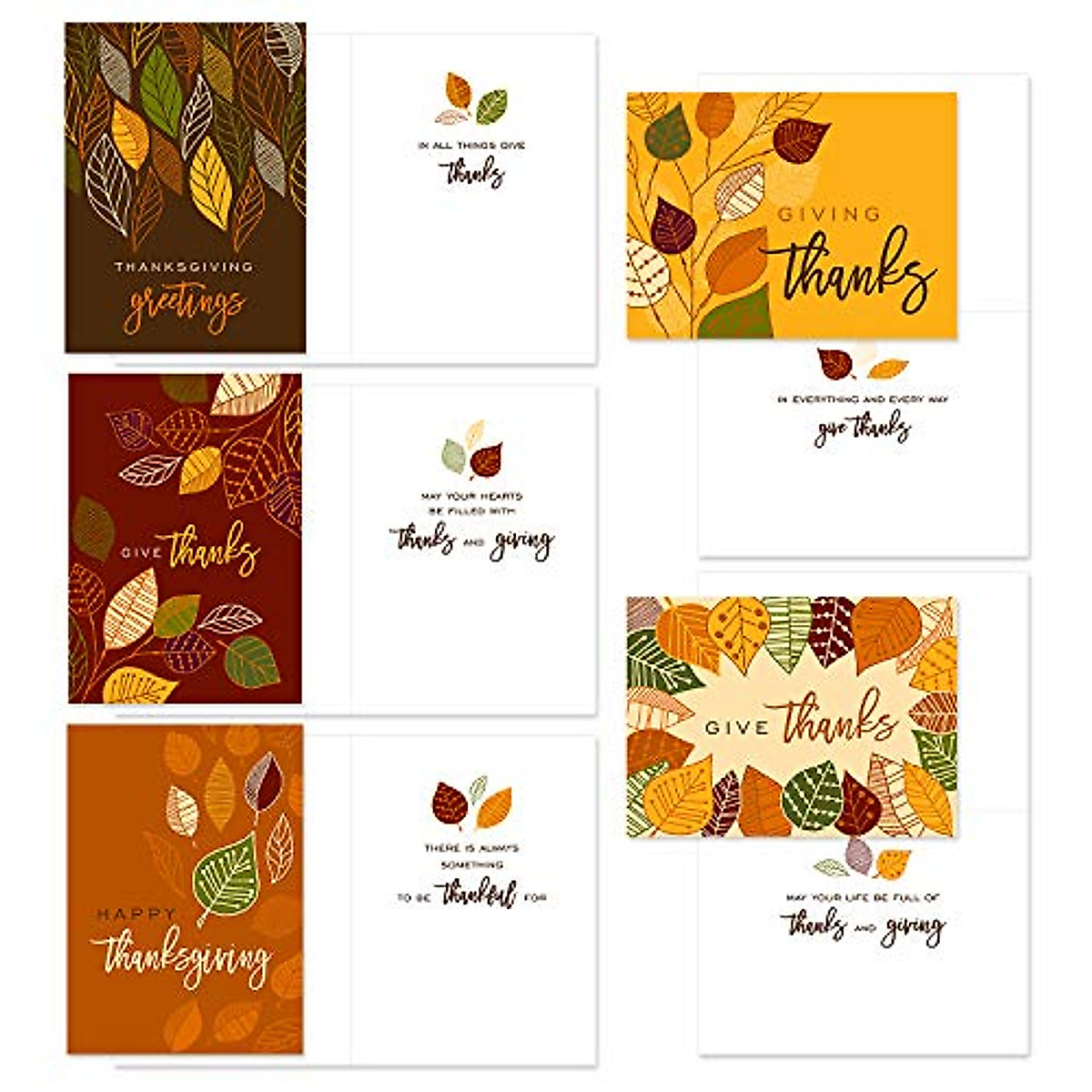 Canopy Street Modern Thanksgiving Card Assortment/Grateful Greeting Cards With Envelopes / 24 Holiday Cards For Business Or Personal Use
