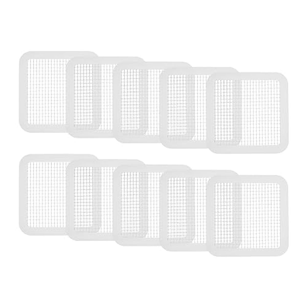 YUELER 10pcs Disposables Shower Drain Hair Catcher Stickers for Floor Drain Bathtub Bathroom Kitchen Filter Screen Stopper
