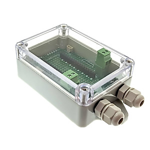 qBoxMini AFC DIY IOT Enclosure Kit (No SMA), IOT Enclosure for Feather ESP32 Cellular LoRa WiFi Arduino Board, Waterproof IP65 Enclosure with Glands, prototyping PCB and connectors Set