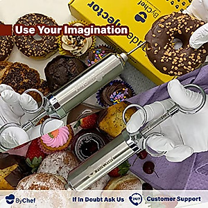 Meat Injection Syringe Stainless Steel- Food Injector Kit for meat With 3 Needles-BBQ Smoking Sauce injector Set for Injectable Marinade- Professional Leak Tight Flavor Booster In Turkey And Poultry