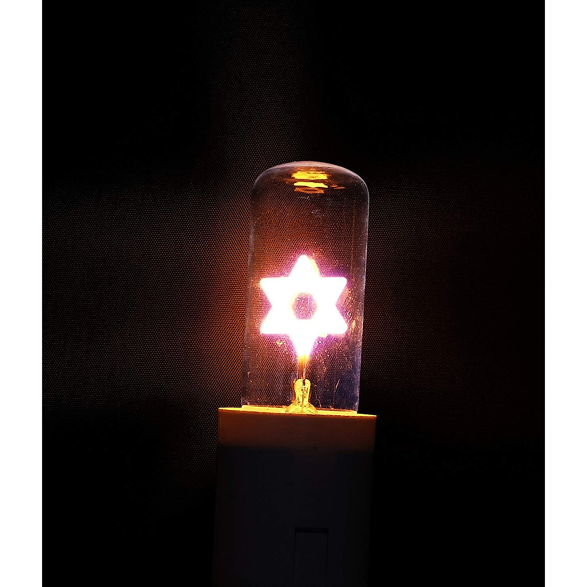 Neon Star Bulb Replacement for Yahrzeit Lamp Fixtures to Memorialize a Loved One