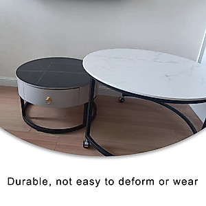 2 Pcs Office Chair Wheels Replacement Chair Caster with Brake Swivel Stem Caster Wheel with M8 Threaded Stem for Hard Floors Carts Furniture Dolly