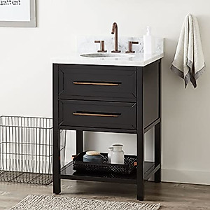 Signature Hardware 414629 Robertson 24" Wood Single Vanity Cabinet Only - Less Top