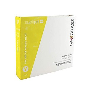 VHOB Sawgrass SubliJet UHD Sublimation Ink for Sawgrass SG500 & SG1000, Yellow Regular Capacity Cartridge 609104 (31ml)