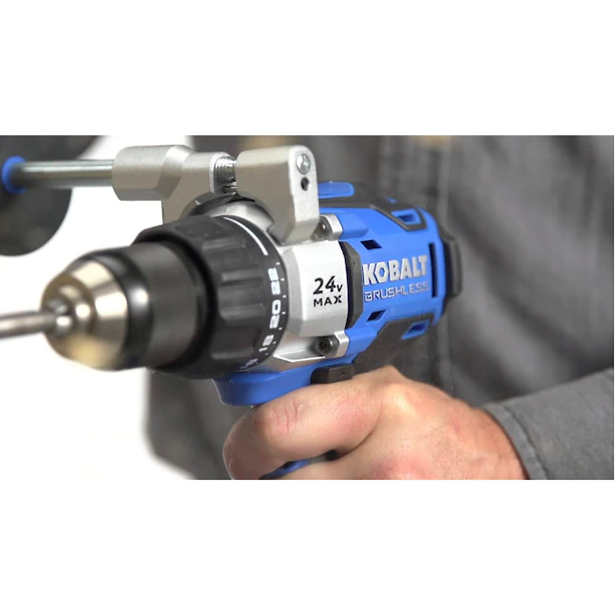 Kobalt 24-Volt Max Lithium Ion (Li-ion) 1/2-in Cordless Brushless Drill with Battery and Soft Case