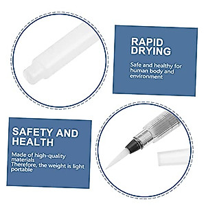 MAGICLULU 10pcs Travel Set Paint Brushes Set Bulk Pencils Refillable Brush Pen Water Brush Pen Water Coloring Brush Pen Flat Pen Writing Brush Watercolor Brush Water Soluble Suite