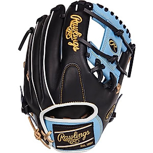 Rawlings | HEART OF THE HIDE R2G Baseball Glove | Right Hand Throw | 11.75" - Pro I-Web | Columbia Blue/Black