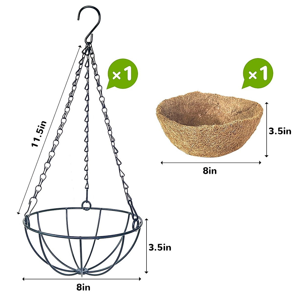 FlidRunest Natural Coir Bird Nest Small Medium Large Bird Swing for Parrot Parakeet Cockatiel Conure Finch Cockatiel Fiber Nest for Chinchilla Bunny