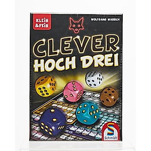 Schmidt Spiele 49384 Clever hoch DREI, dice Game from The Series Klein & Fein