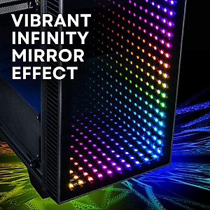 Continuum Mini Gaming Desktop - NVIDIA GeForce RTX 4070 Super 12GB, AMD 8-Core Ryzen 7 8700F CPU, 32GB DDR5 RAM, 1TB Gen4 NVMe SSD, WiFi 6, Windows 11 Home - Tiny Liquid Cooled RGB Gamer Computer