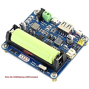 Solar Power Management Maintainer Module for 6V~24V Solar Panel,Support Solar Panel/USB Connection Battery Charging with MPPT Function and Multi Protection Circuit Suit for Low-Power IoT Project etc