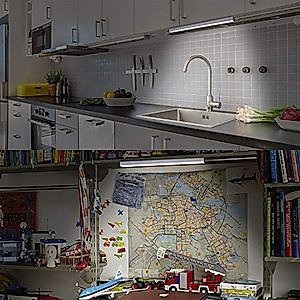 DWEPTU Kitchen Lights Closet Lights LED Stick on Lights Under Counter Light Fixtures with USB Powered LED Light Bar for Room Under Counter Lighting Work Tables Student Dormitory…