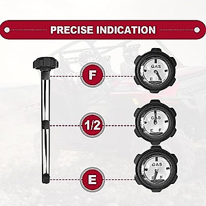 Gas Cap With Gauge Ranger Gas Cap Compatible With Polaris Ranger 400 425 500 700 Upgraded UTV OEM 1240119