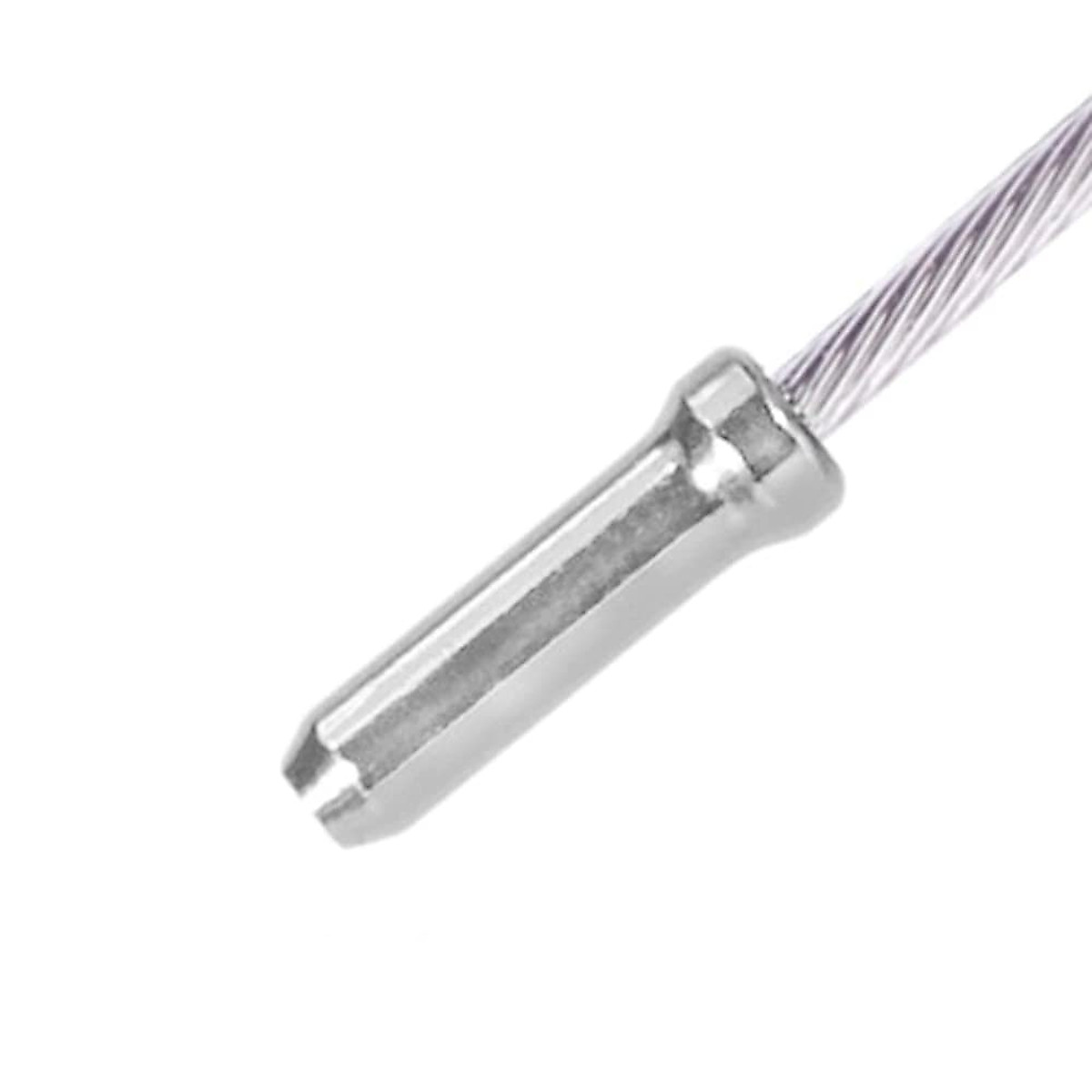 100x Set Bike Cable End Caps Silver Brake Shifter Wire Universal Crimps Road MTN