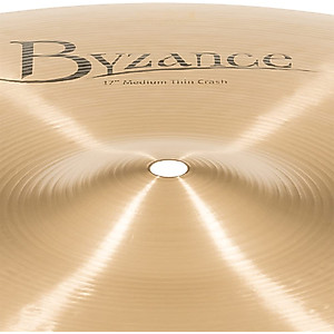 Meinl Cymbals B17MTC Byzance 17-Inch Medium Thin Traditional Crash Cymbal (VIDEO),metallic