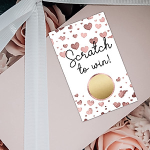 Blank Gift Certificate Scratch Off Cards, Scratch to Win Cards for Wedding, Bridal, Baby Shower Favors Games, Birthday, Small Business, Coupon Cards.