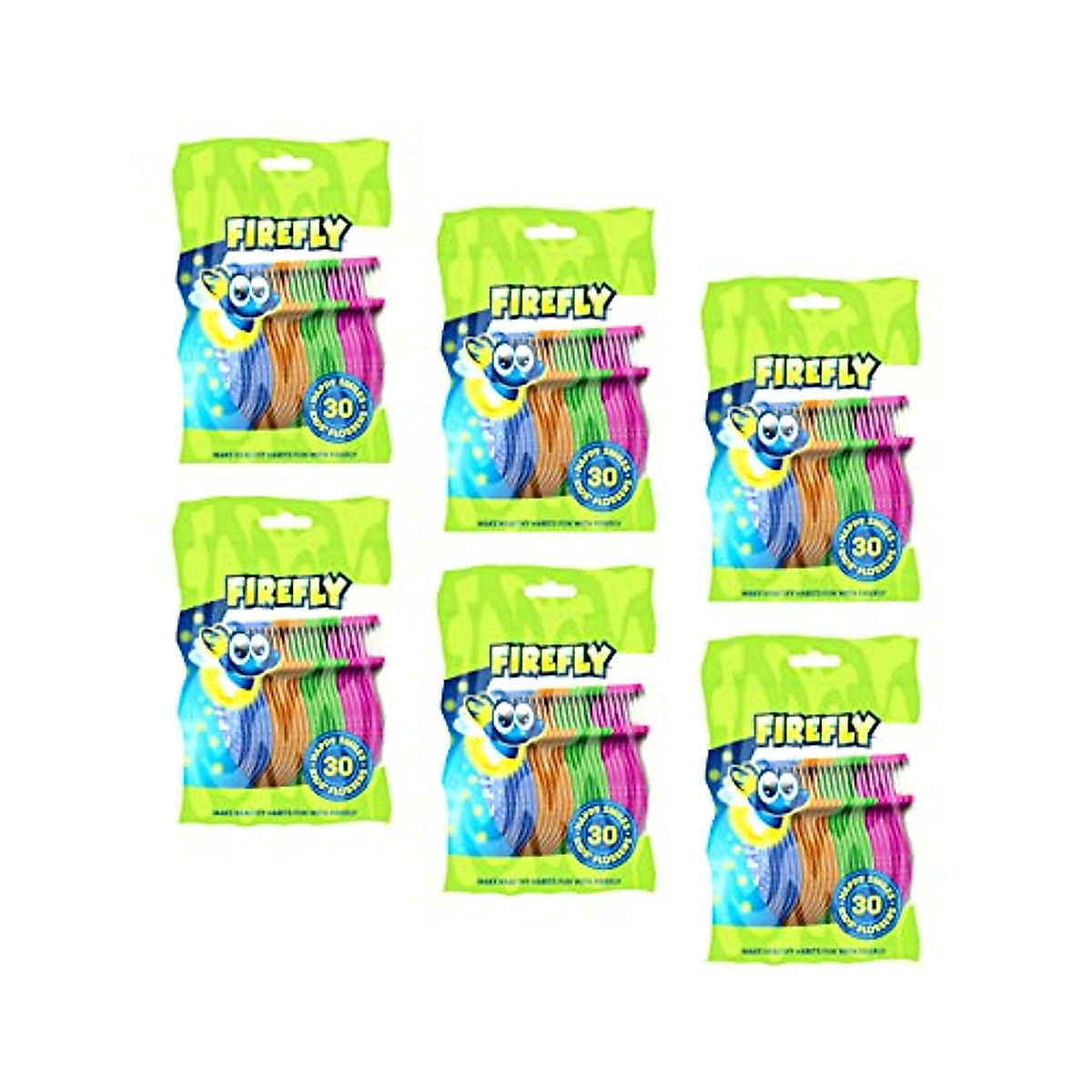 [ 180 Count ] FireFly Kids Flossers (4-12 years old)