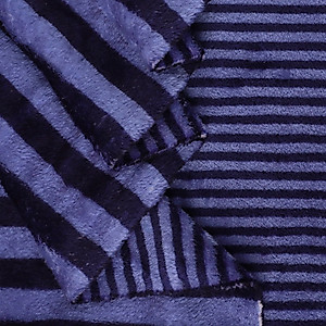 Mook Fabrics Fleece Flannel 2 Sided FP-NS308 Stripes, Pink Cut by The Yard