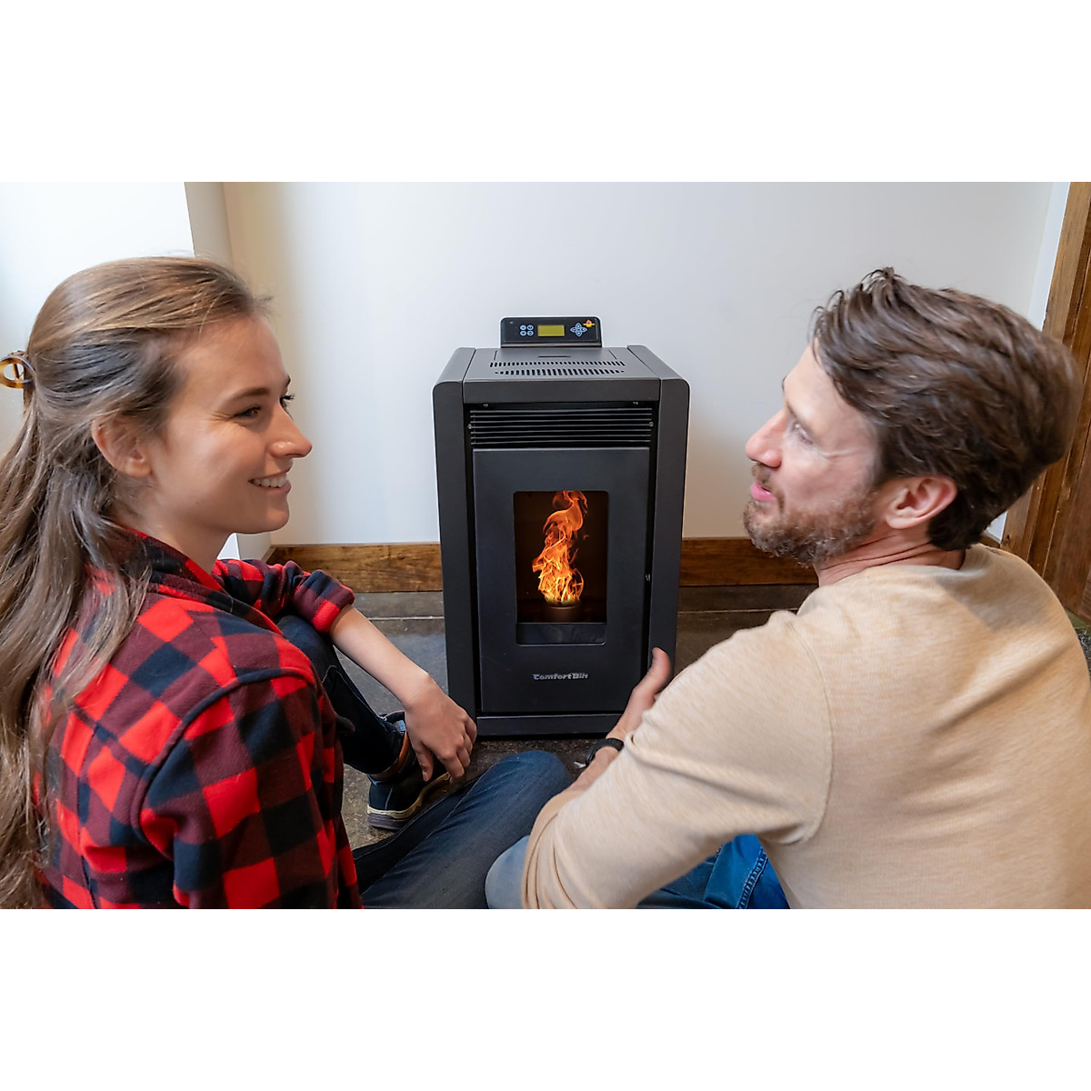 Generic Comfortbilt Small Mini Pellet Stove HP 40 1,500 ft² 25 LB Hopper Apline Series, Black