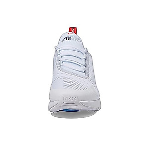 Nike Air Max 270 (Big Kid) White/Black/Pure Platinum/Light Photo Blue 7 Big Kid M