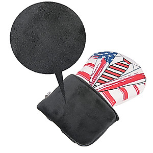 Golf Builder White Leather with Suit Design Golf Club Driver Head Cover Driver Wood Cover