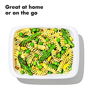 OXO Good Grips Prep & Go 3.3 Cups/0.78 L Container | Leakproof Food Storage | Ideal for leftovers and snacks |BPA Free|Microwave Safe | Dishwasher Safe | Freezer Safe | Odor and Stain Resistant, White